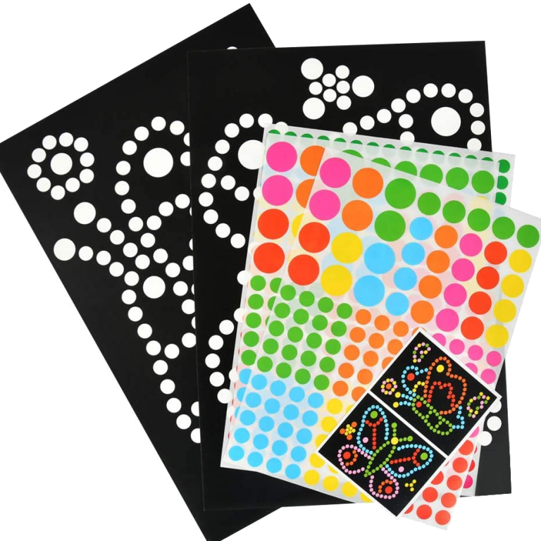 Art Deco Dotted Stickers Pack for kids - Tater Tots Co.