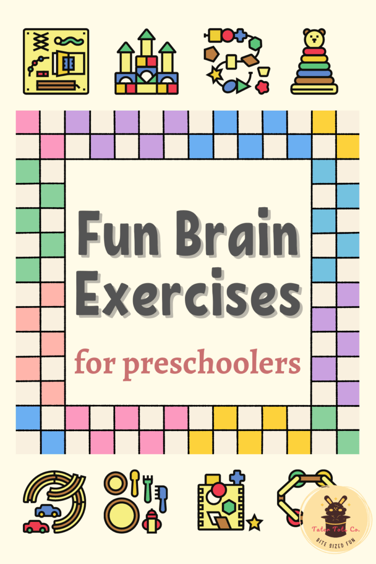 Fun Brain Exercises To Train A Little Kid's Brain - Tater Tots Co.