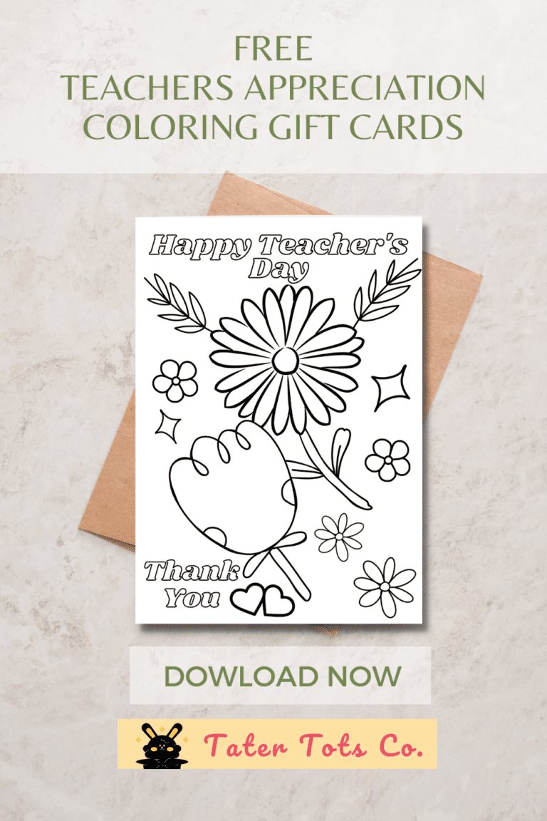 Free Teacher Appreciation Coloring Cards and Gift Ideas for ...
