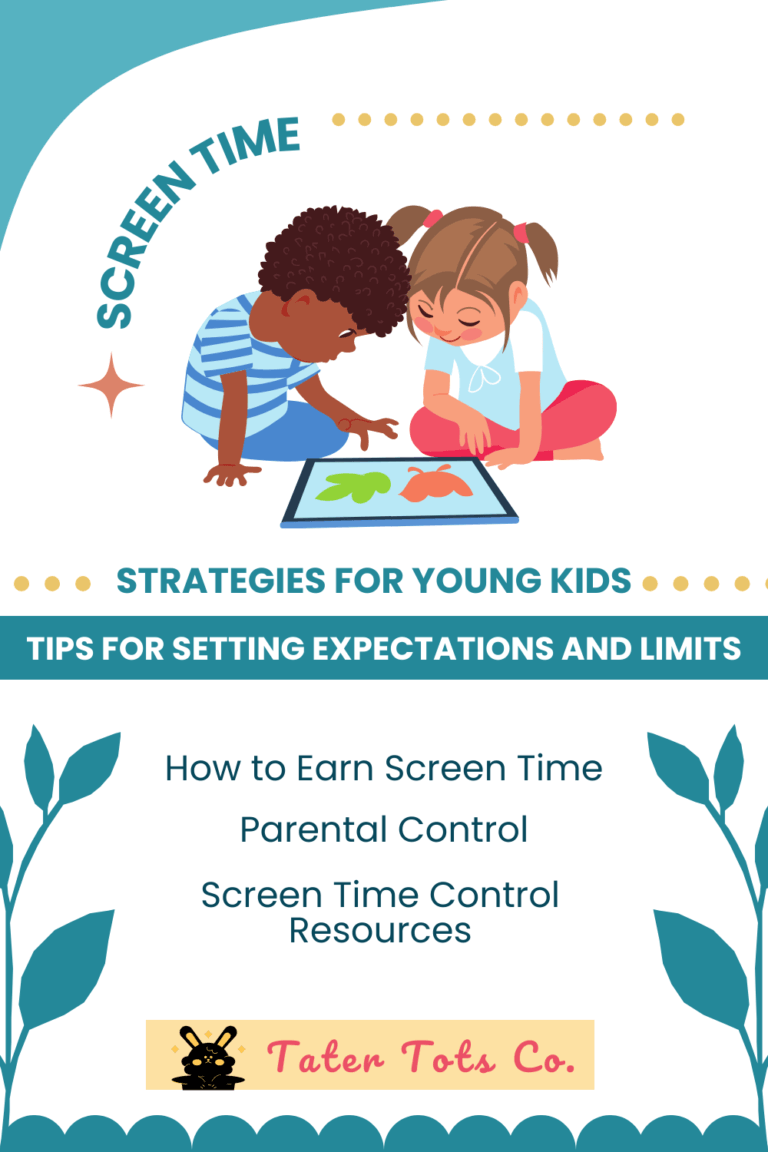 Balancing Pixels And Play: How To Limit Screen Time Strategies For Young Kids - Tater Tots Co.