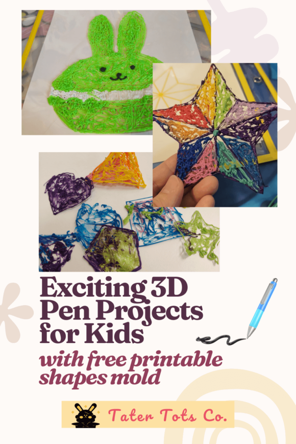 Exciting 3D Pen Creative Projects For Kids: Download A Free Printable Shape Drawing Mold Stencil ...